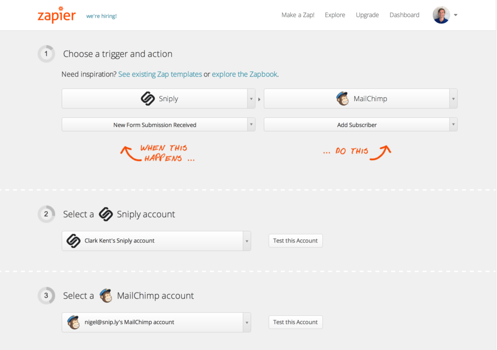 Mailchimp + Sniply Integration